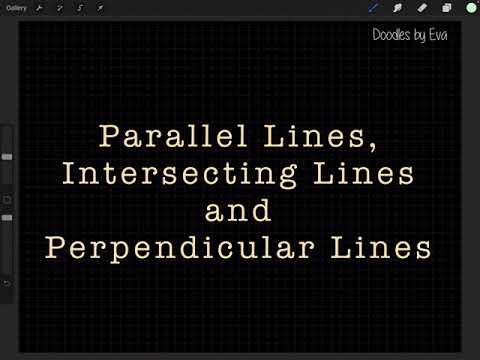 Primary Math - What is a Parallel, Intersecting and Perpendicular Lines