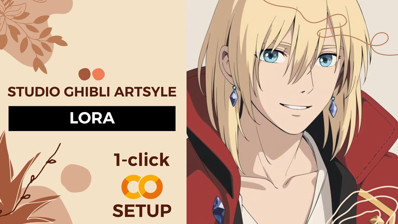 Studio Ghibli Artsyle - Stable Diffusion 1-CLICK Google Colab Setup