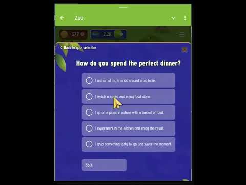 Find Your Culinary Spirit Animal Zoo Game Quiz! Code #cryptoairdrops #chatgpt #airdropopportunities