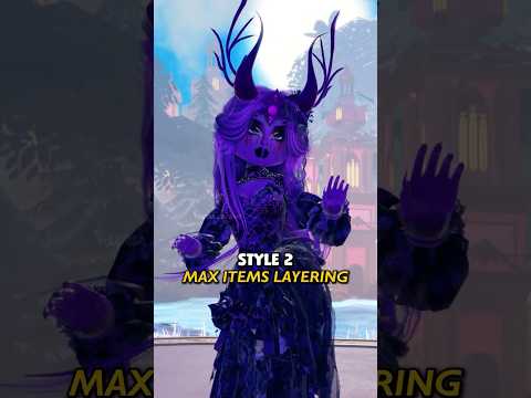 What's your DTI layering style? Simple or Max items? 🤔👻 #dresstoimpress #dti #roblox #shorts
