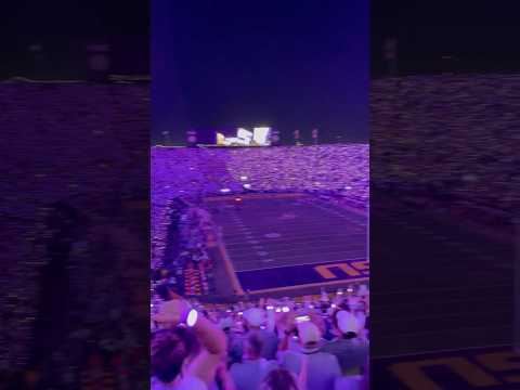 Sold out Tiger Stadium sings Callin’ Baton Rouge #LSU #Geaux #CFB #DeathValley