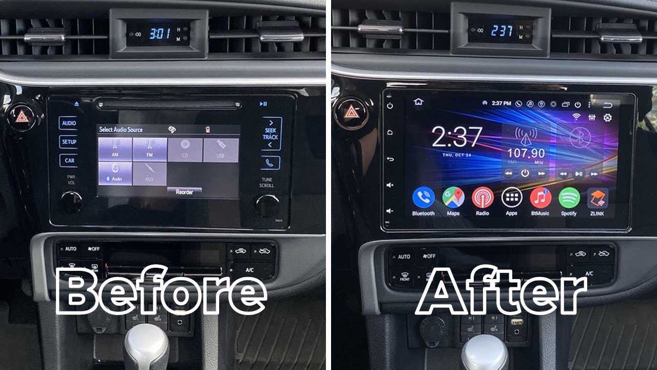 Toyota Corolla 2017-2019 Android Wireless CarPlay 9'' Stereo by GTA Car Kits