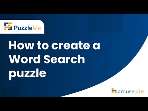 How to create a Word Search