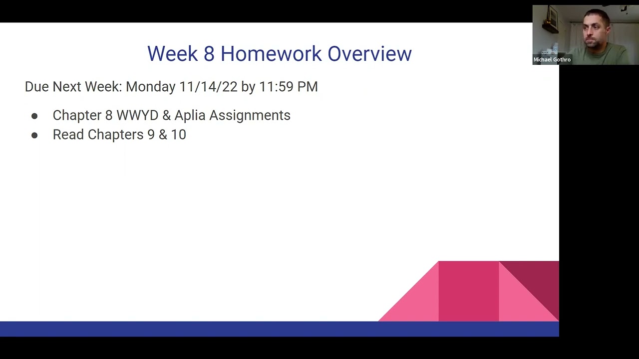 COLL 101 - VR01 Week 8 Assignment Overview