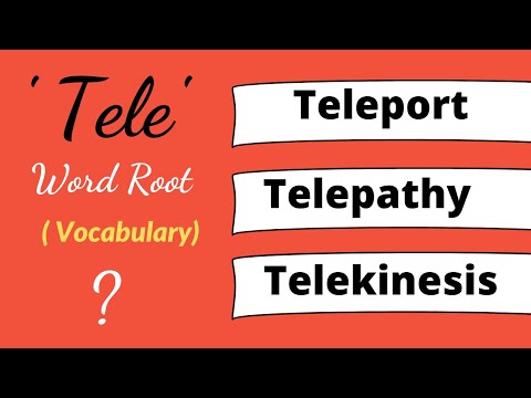 Teleport, Telepathy, Telekinesis क्या है ? | Tele Root Words | Vocabulary | Edu Dock |