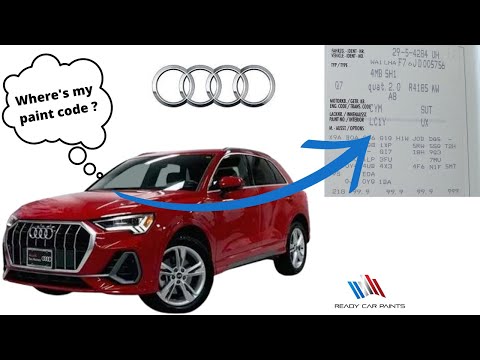 How to Find Your AUDI Paint Code | Step By Step Video