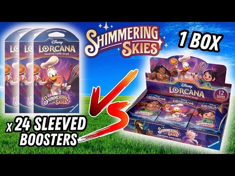 Disney Lorcana Shimmering Skies: Sleeved Boosters vs Booster Box Showdown!
