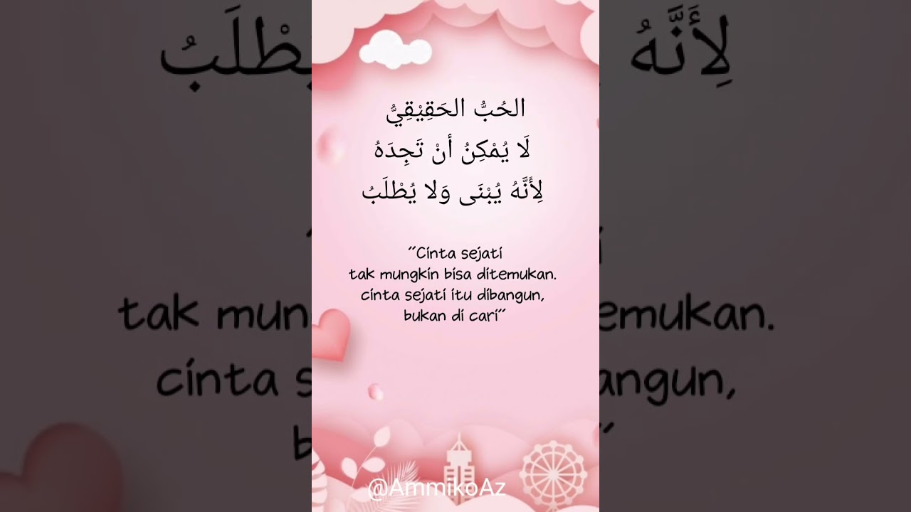 cinta sejati #katakatacintabahasaarab