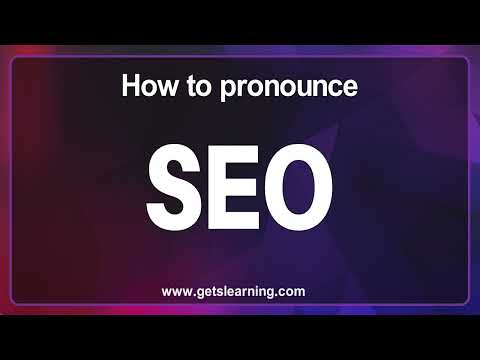 SEO Pronunciation Correctly in English