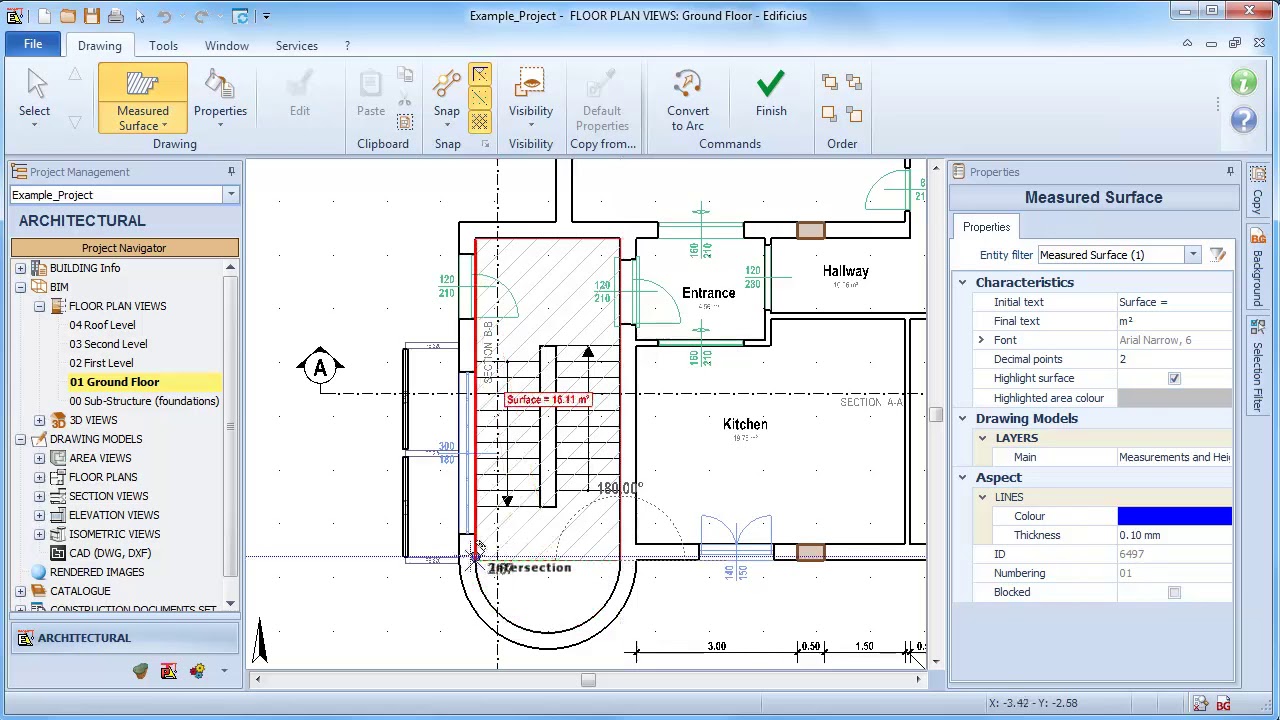Edificius Tutorial - Measuring surfaces - ACCA software