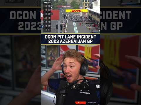 Ocon Pit Lane Incident Live Reaction - 2023 Azerbaijan Grand Prix