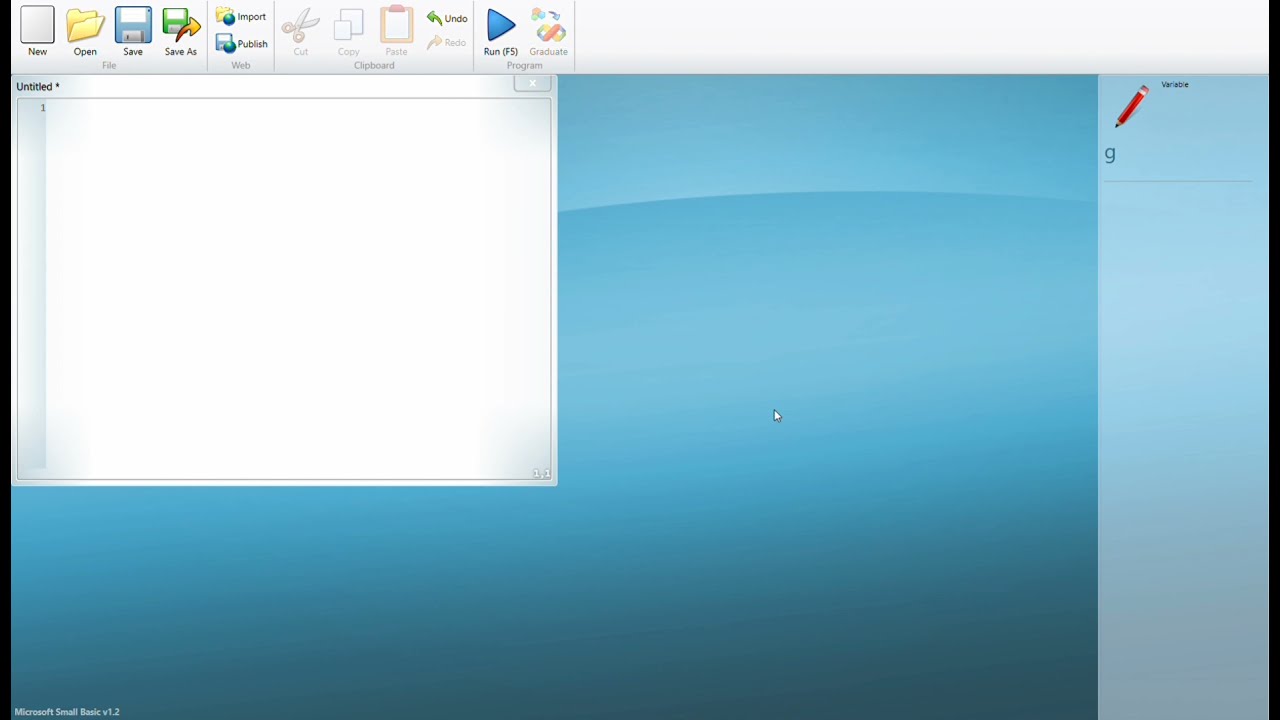 Microsoft Small basic Tutorial 1 (How to print text in small basic)