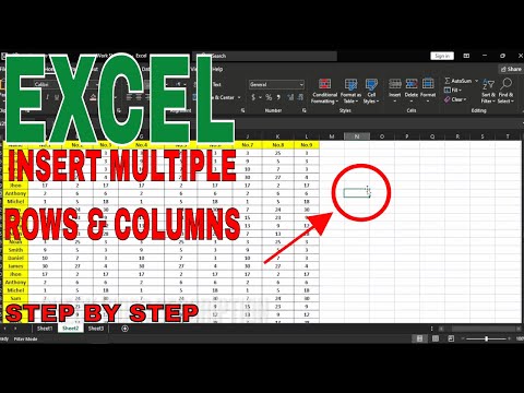 ✅ How To Insert Multiple Rows & Columns In Excel 🔴