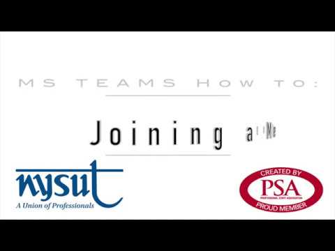 RSVP and Joining MS Teams Video Conf.