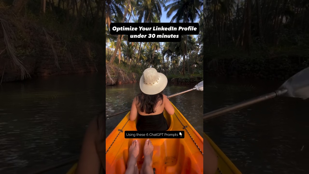 6 ChatGPT Prompts That’ll Instantly Level Up Your LinkedIn Profile 🔥 #linkedin #chatgpt #job