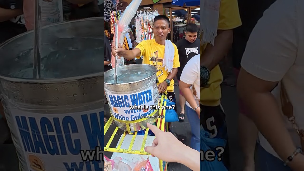 $0.20 MAGIC WATER in Manila 🇵🇭 #streetfood #philippines