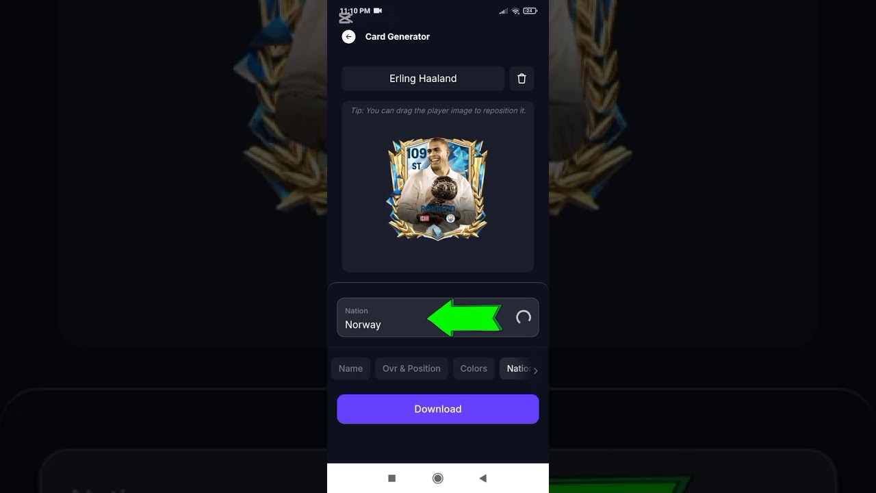 how to make fc mobile card in renderz #fcmobile #renderz #eafc25 #fc25