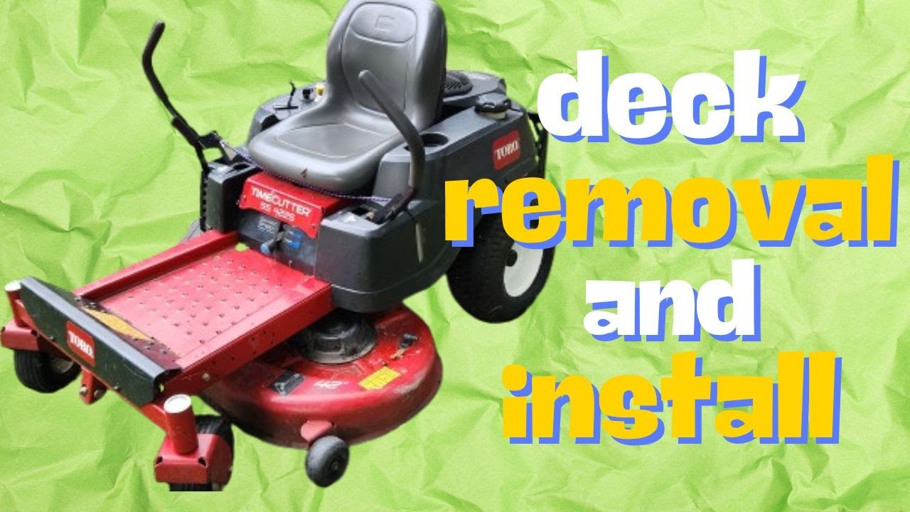 Toro Timecutter SS4225 - Deck Removal and Installation