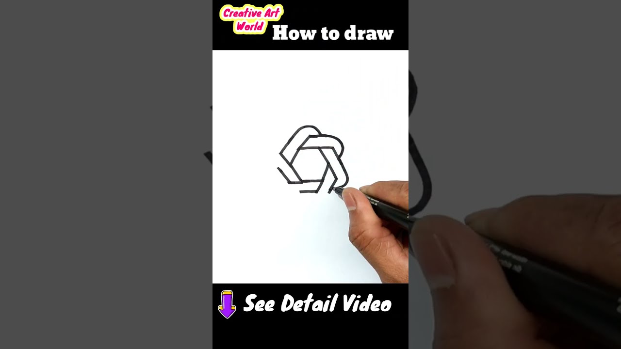 Logo Drawing Design of #ChatGPT #Short #Viral