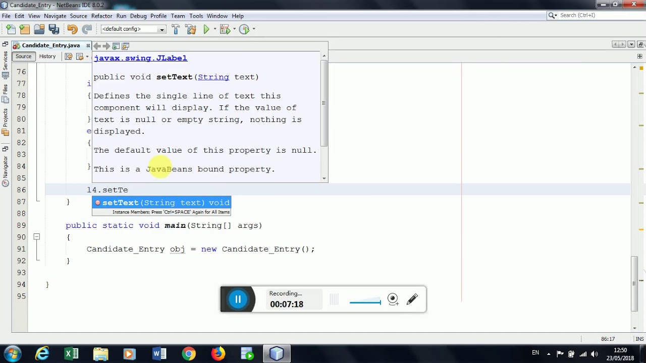 Simple Submit Form in JAVA for Beginners part2