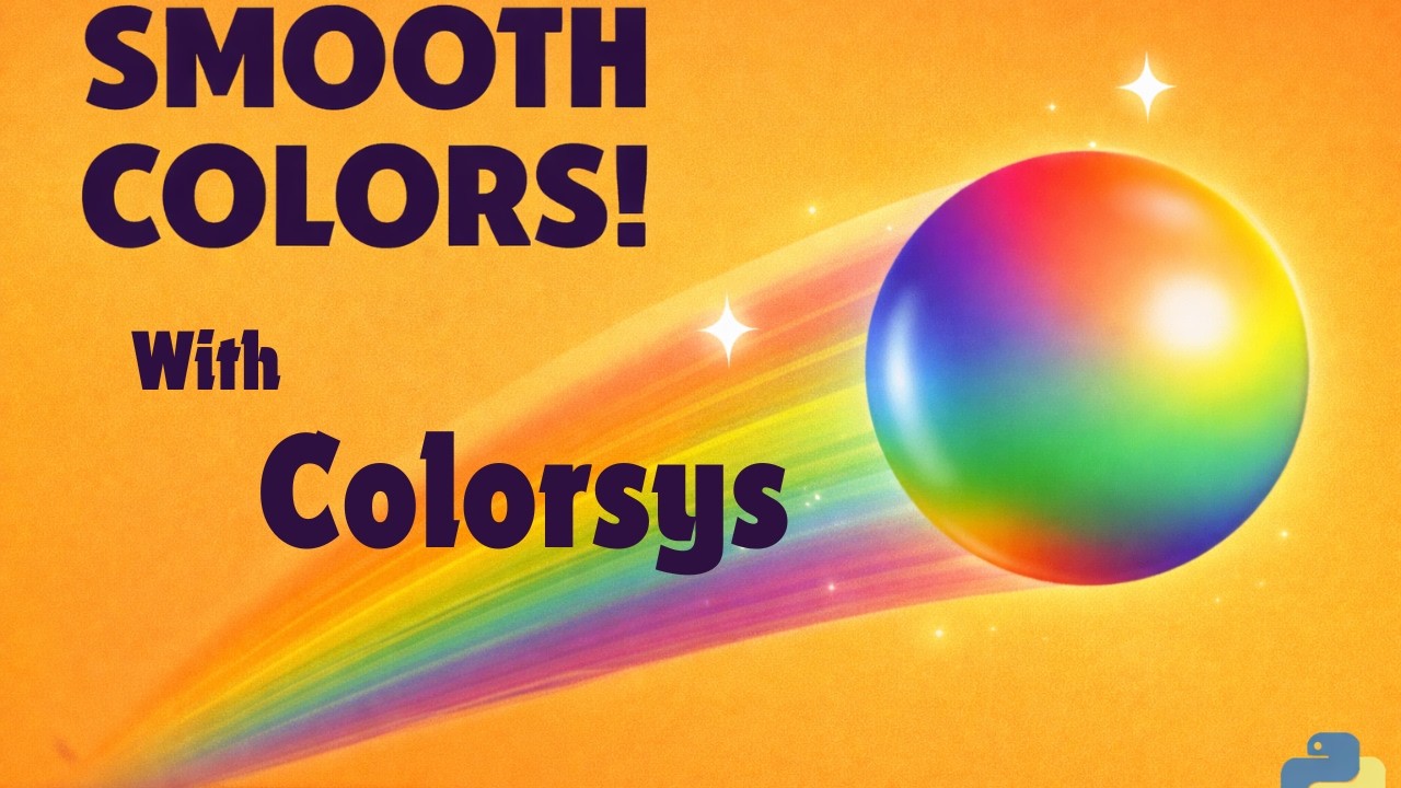 How to use colorsys module for smooth color transition| Learn Python Visually