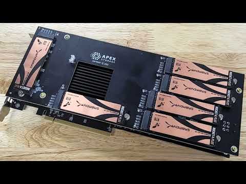 Sabrent Shows Off Apex X21 Destroyer Card, a Behemoth Multi SSD Array Offering 168 TB Storage