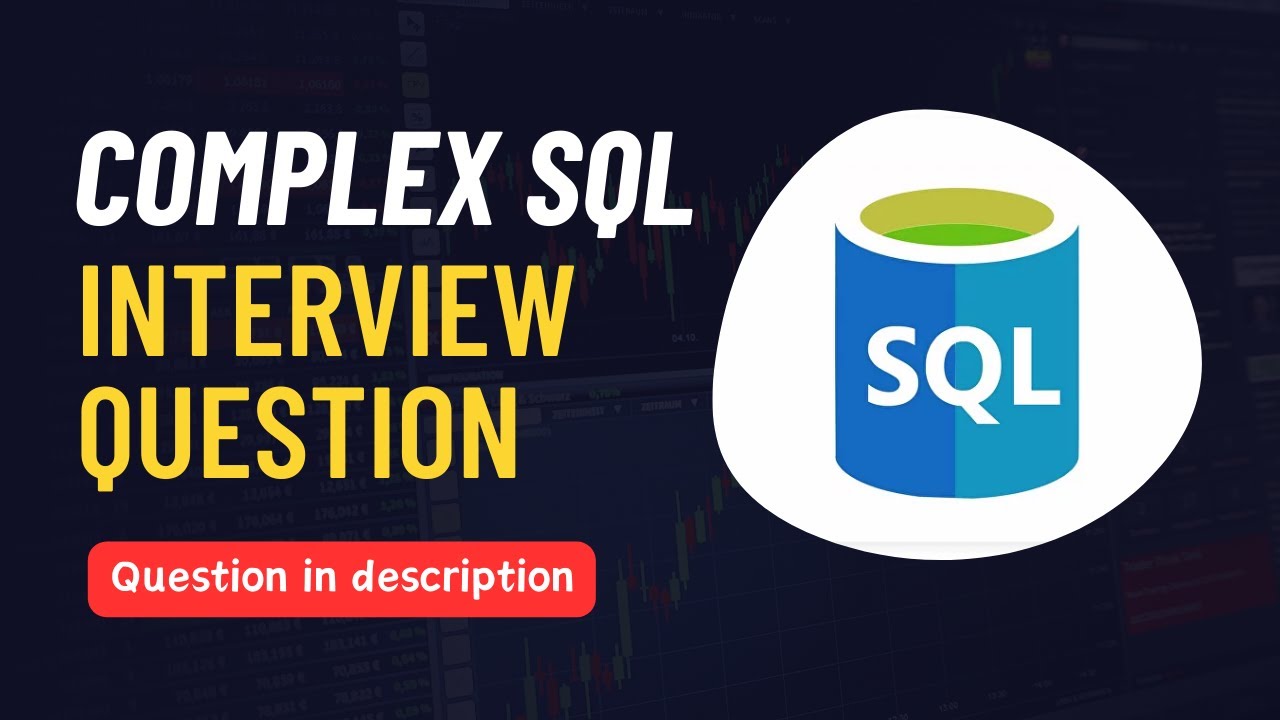 Complex SQL Interview Question | Coding Challenges | SQL Analytical Functions