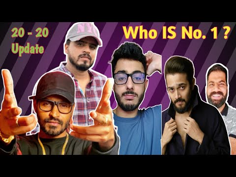 TOP - TEN , Who's No. 1 ? in INDIA. Indian Youtubers.