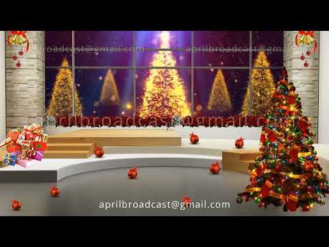 Christmas TV Studio Set 59- Virtual Green Screen Background Loop ...
