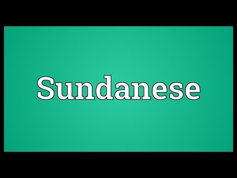 Sundanese Meaning