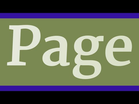 PAGE pronunciation • How to pronounce PAGE