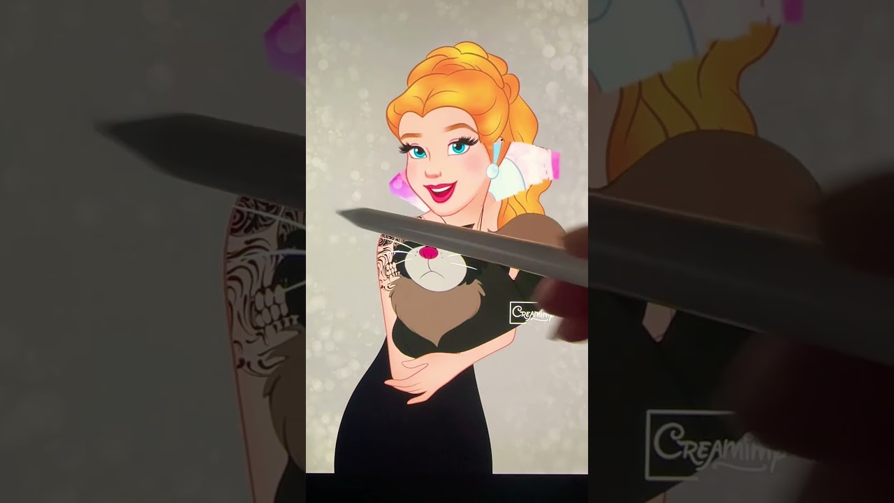 Cinderella transformation #art #cinderella #transformation #shortswithzita #disney #glowup #shorts