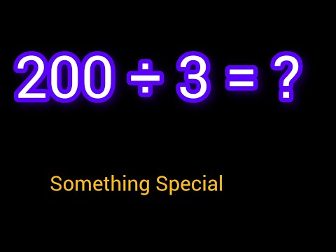 200 Divided by 3 ||200 ÷ 3||How do you divide 200 by 3 step by step?||200/3