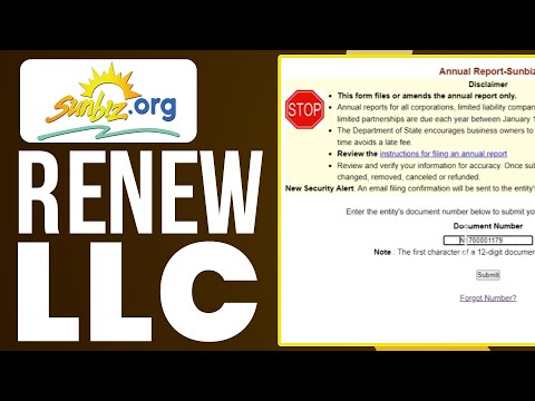 How To Renew Your LLC On Sunbiz (2025) | LLC Renewal Tutorial