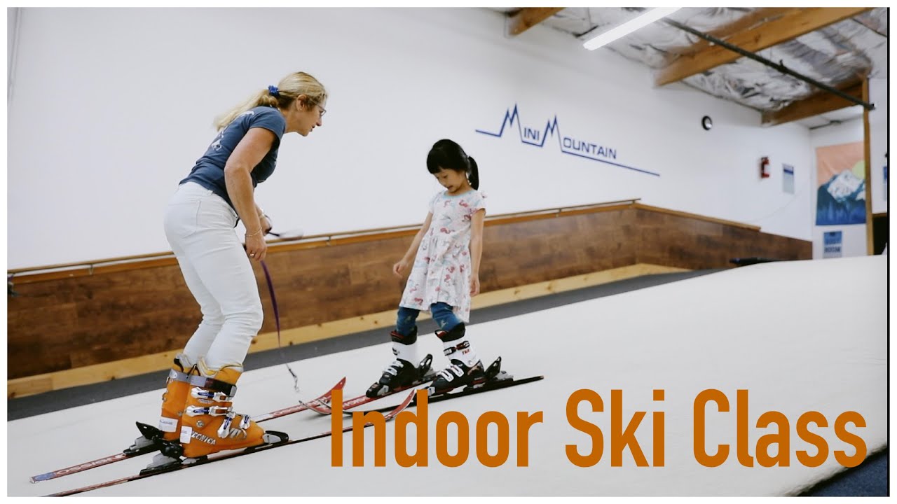 Snowbound Adventurers: Kids Master Indoor Skiing with Bellevue Mini Mountain