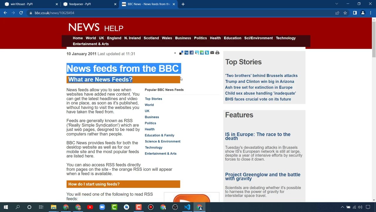 Desktop News Notifier Using Python - Python Project Tutorial