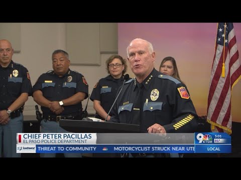 City of El Paso announces Peter Pacillas as permanent chief of police