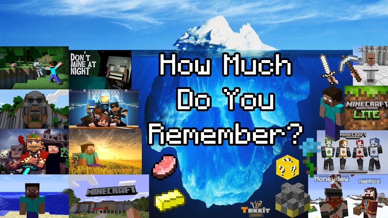 The Minecraft Nostalgia Iceberg Explained (Part 1)