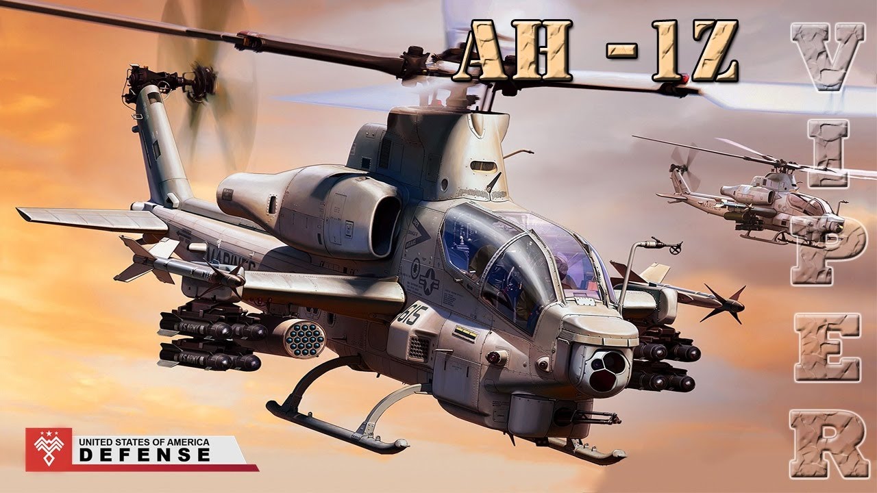 Bell AH-1Z Viper Is The Newest And Most Powerful Form Of AH-1 Cobra Helicopter