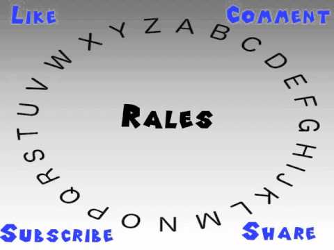 How to Say or Pronounce Rales