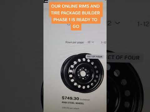 Our online rim and tire package builder is in phase 1. Almost ready to go! Check it out when you ge