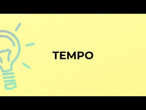 What is the meaning of the word TEMPO?