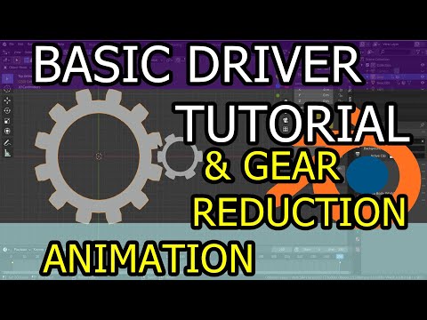 Very Basic Driver Tutorial & Gear Reduction Simulation - Blender