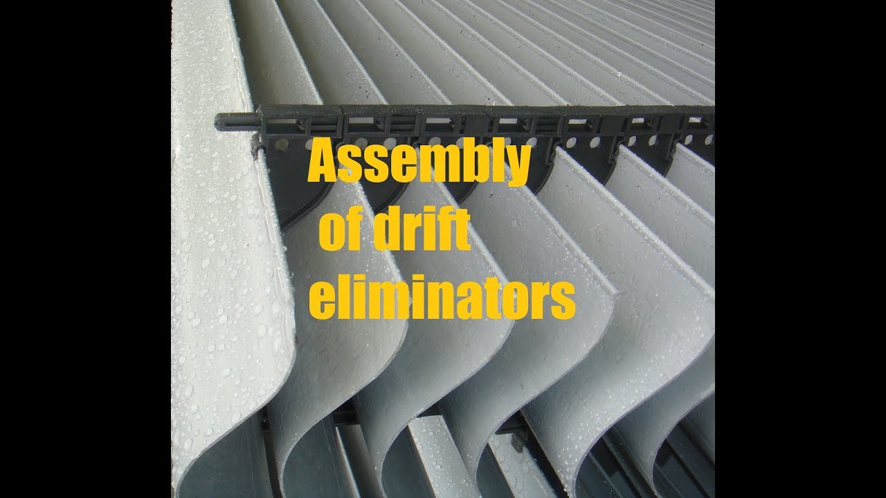 Assembly of drift eliminators