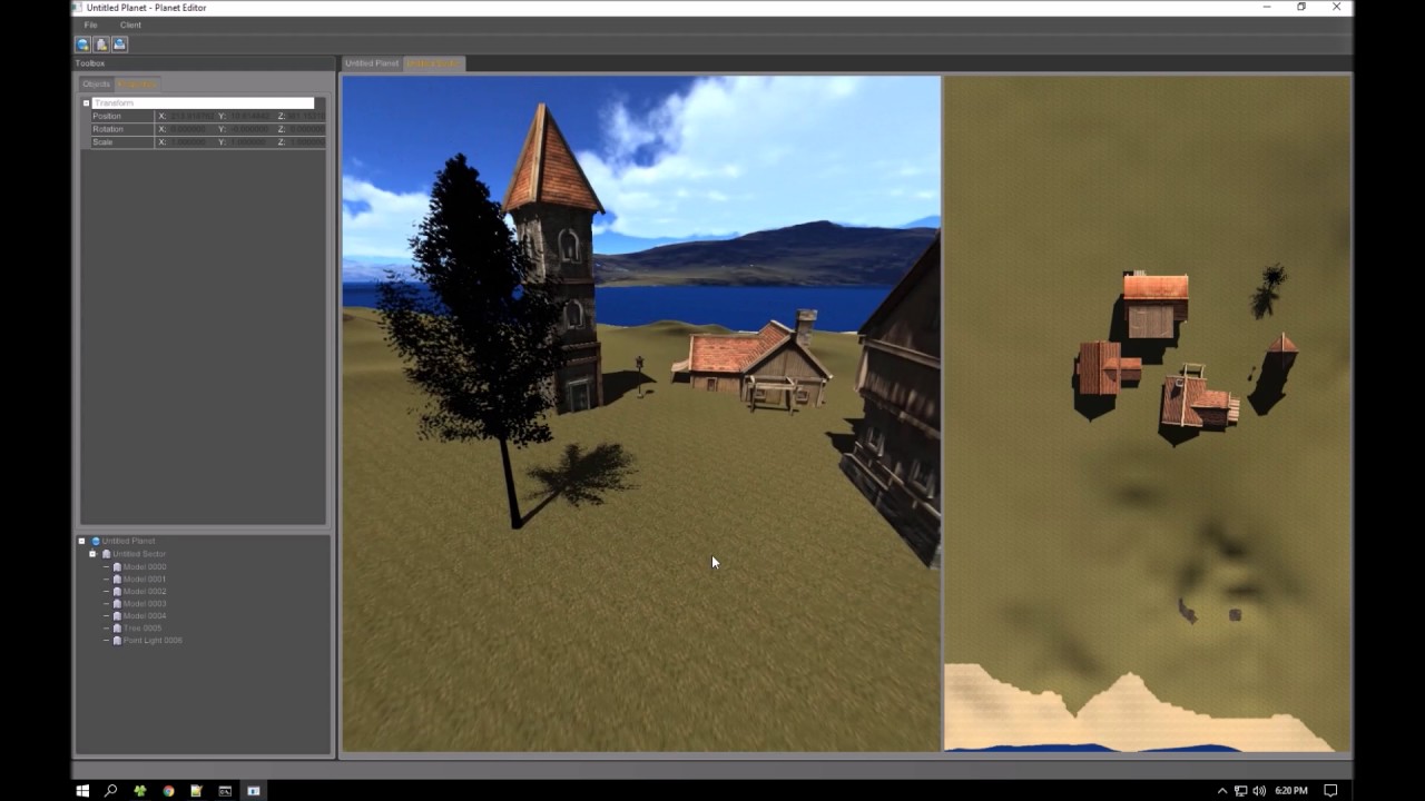 Planet Editor Prototype : Scene Editing Workflow