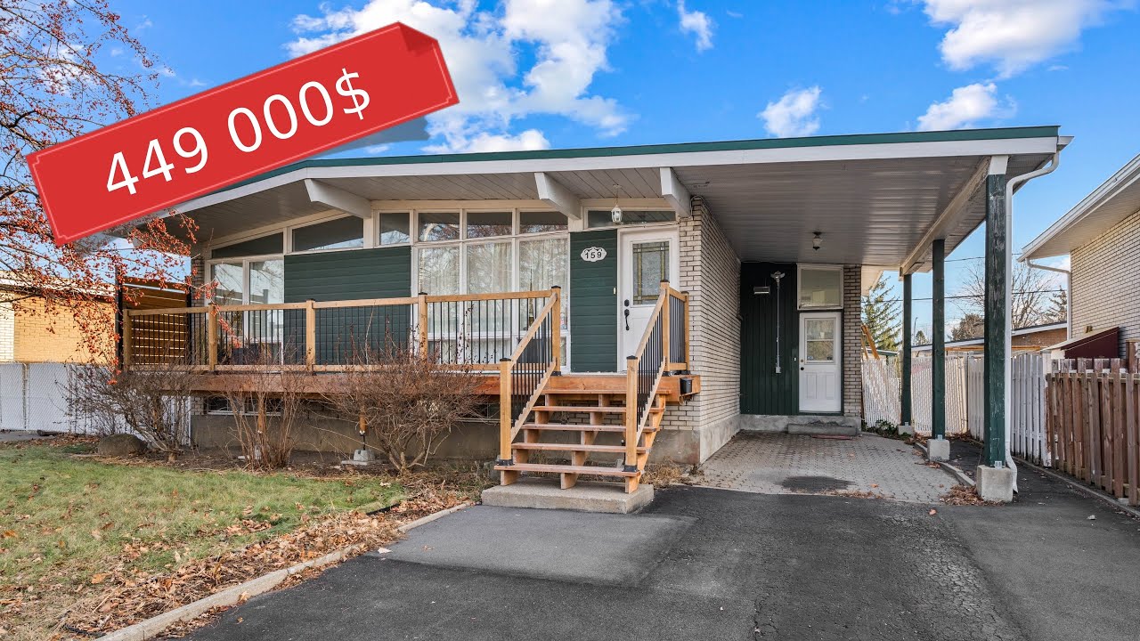 VENDU | Maison bungalow à vendre à Chateauguay | 449 000$ | 159 St-Aubin | Proprio Direct
