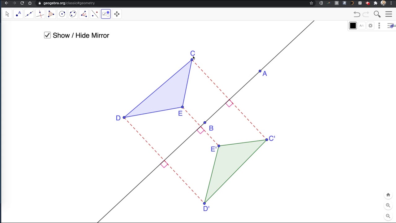 GeoGebra Reflections Activity