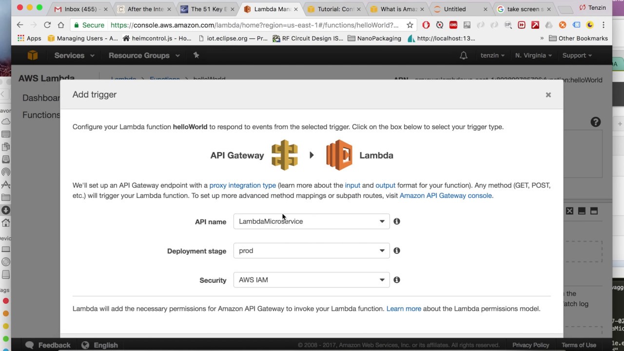 Hello World Lambda Function in AWS using Python