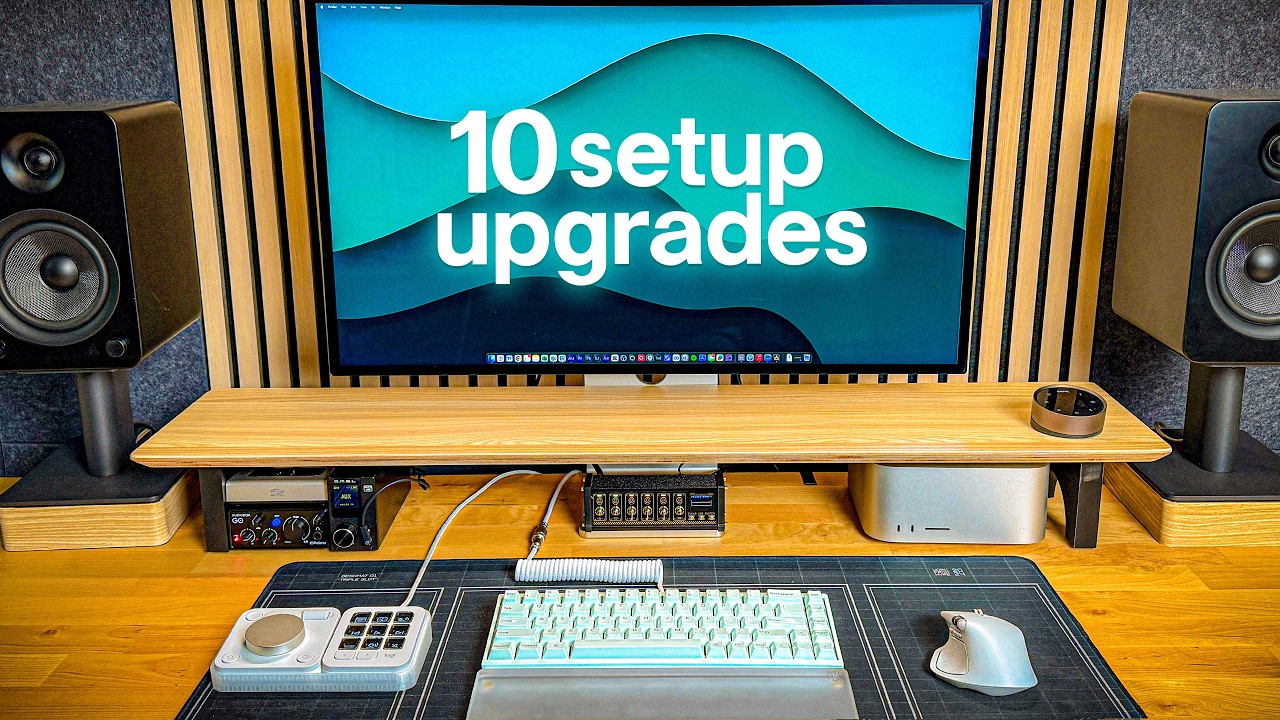 Making 10 Upgrades to my Creative Desk Setup