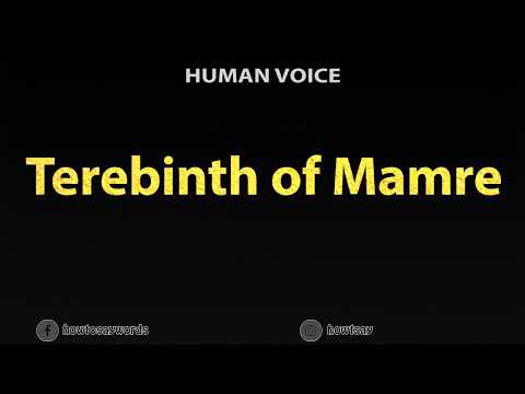 How To Pronounce Terebinth of Mamre
